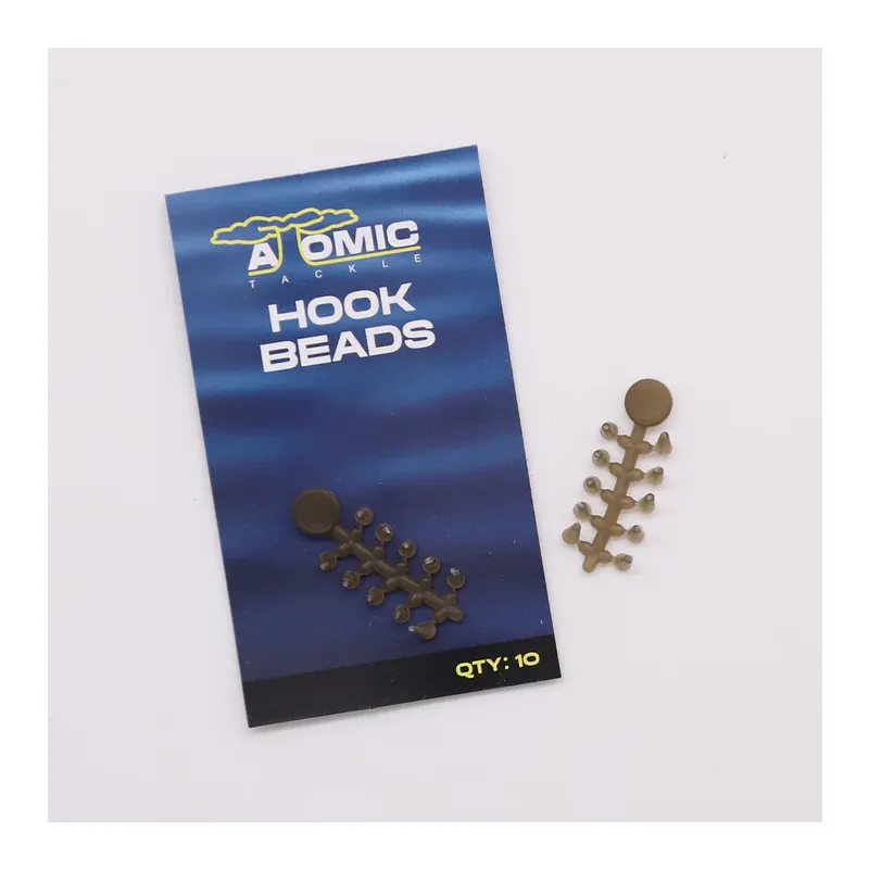 Atomic - Hook Beads Weed Green