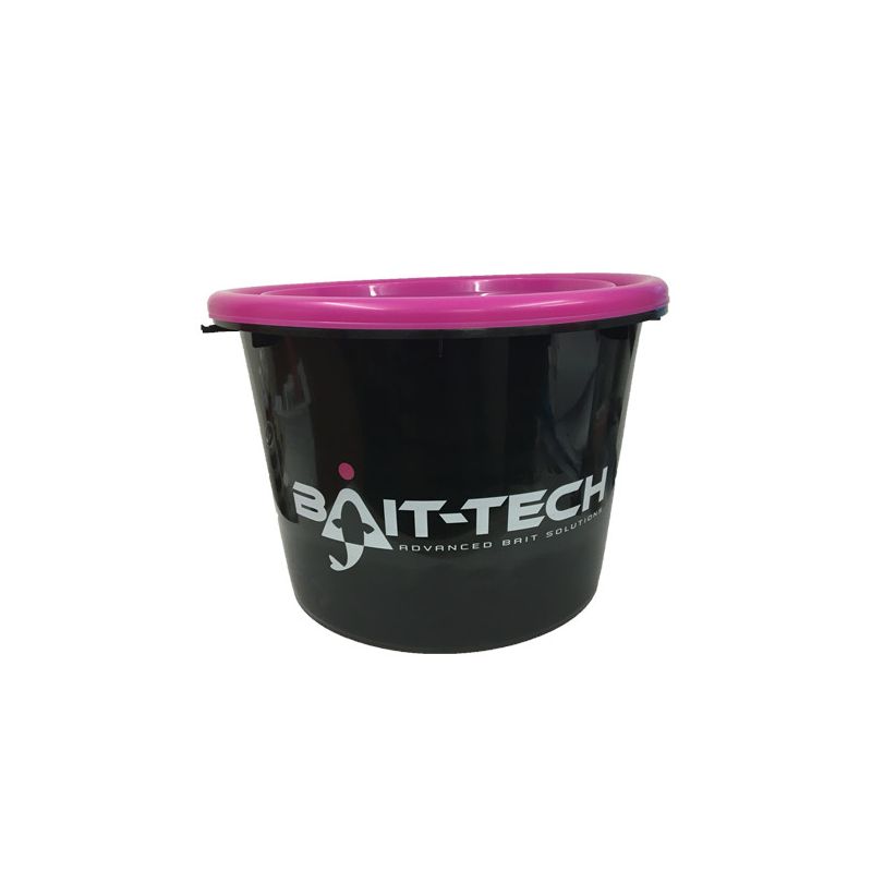 Bait Tech - Groundbait Bucket & Lid - Black/Pink
