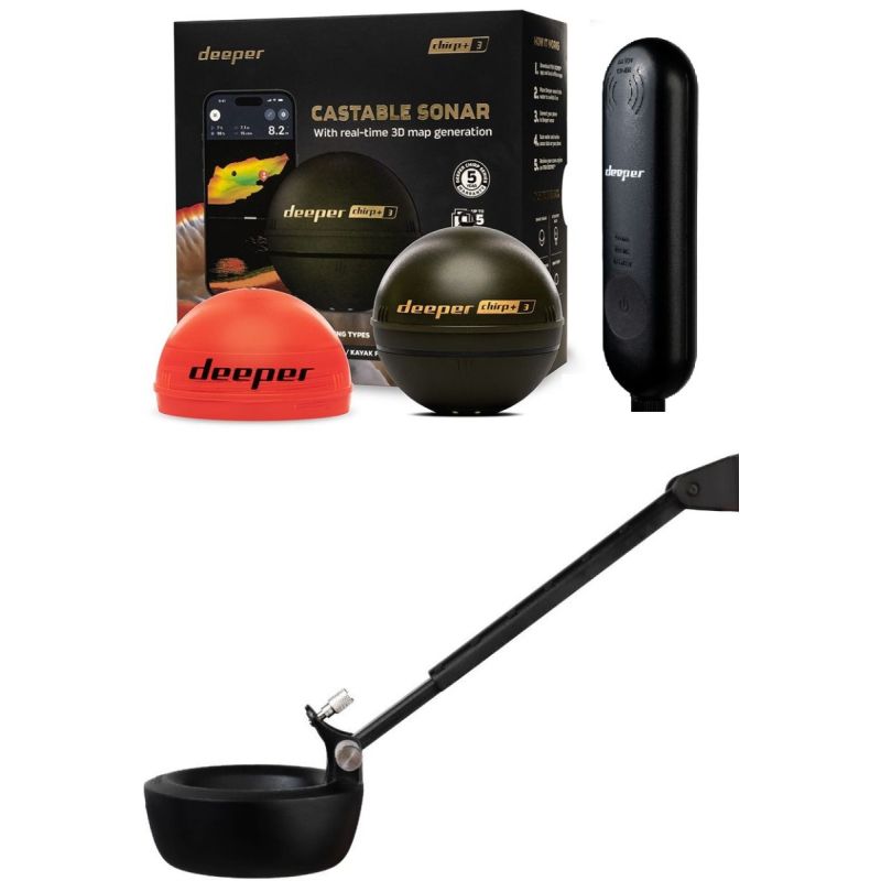Deeper - Chirp + 3 Sonar With Range Extender Full Kit