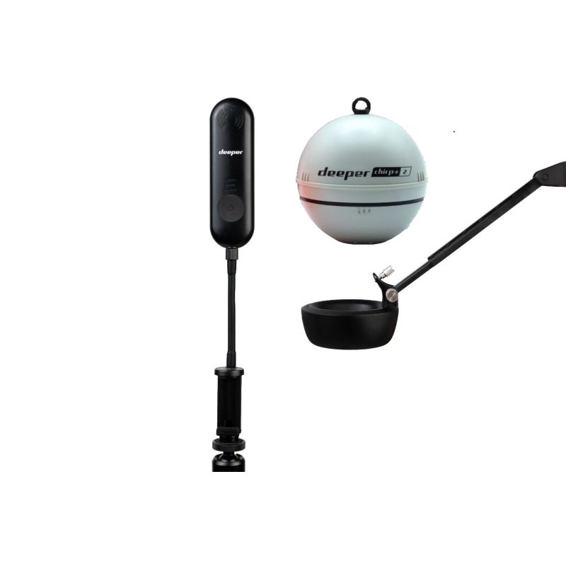 Deeper - Chirp +2 Arctic Grey Bundle With Range Extender Full Kit