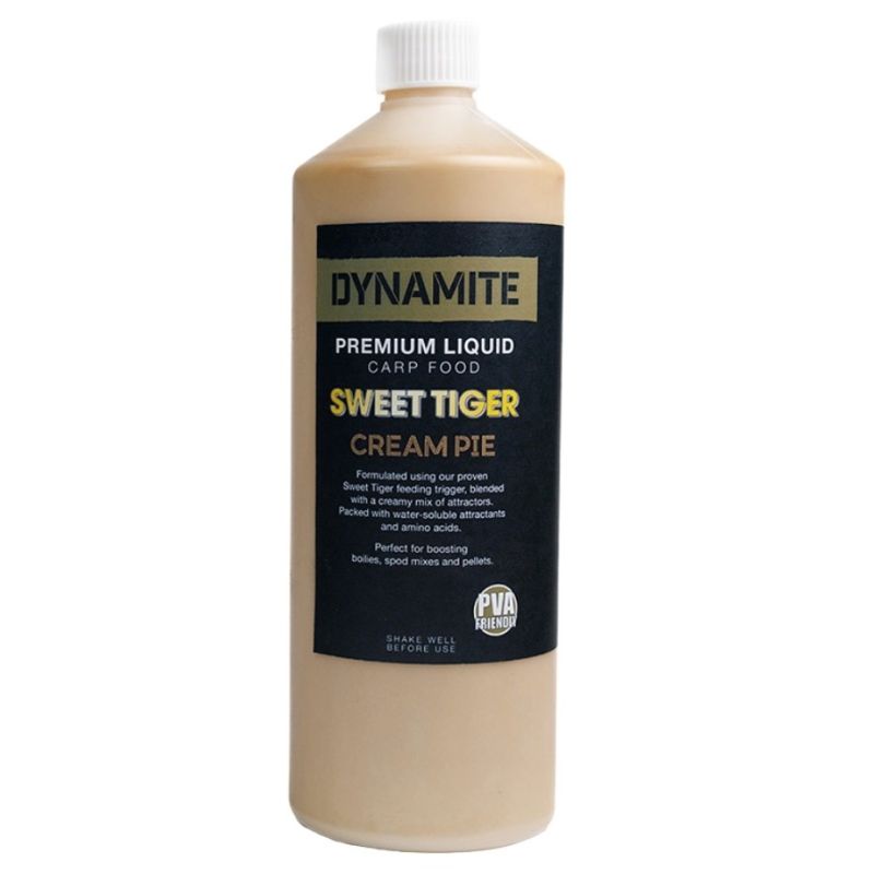 Dynamite Baits - Premium Liquid Carp Food Sweet Tiger Cream Pie 1Ltr