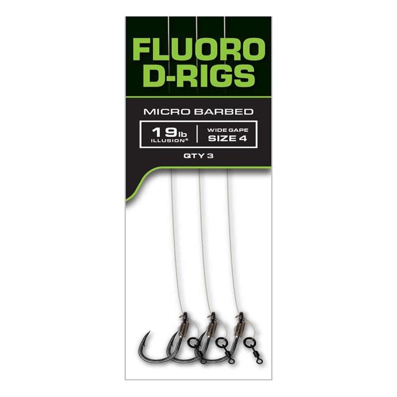 Fox - Carp Ready Rigs - Fluoro D-Rig x3