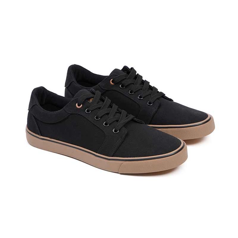 Fox - Black canvas Shoe
