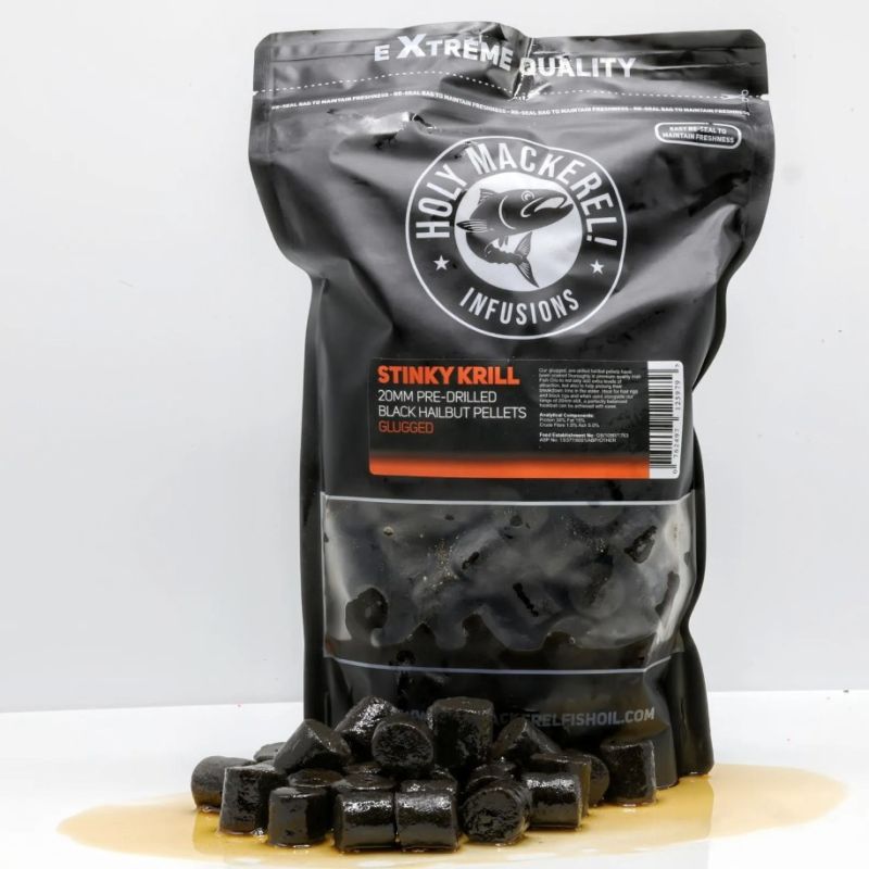 Holy Mackerel - Stinky Krill Glugged 20mm Pre Drilled Black Halibut ...