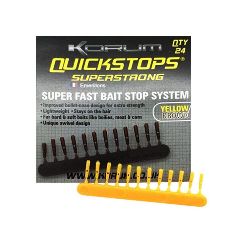 Korum - Quickstops - Yellow / Brown