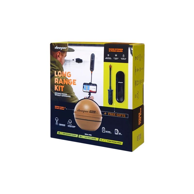 Deeper - Chirp + 2 Smart Sonar Long Range Extender Bundle