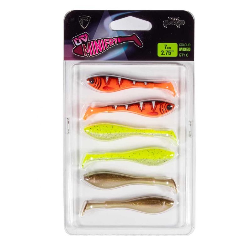 Fox Rage - UV Micro Mini Fry 7cm/2.75 Mixed x 6pcs