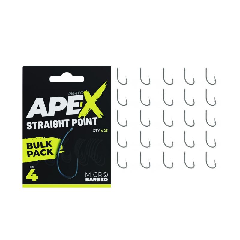 Ridgemonkey - Ape-X Straight Point Barbed - Bulk Pack | Total Fishing ...