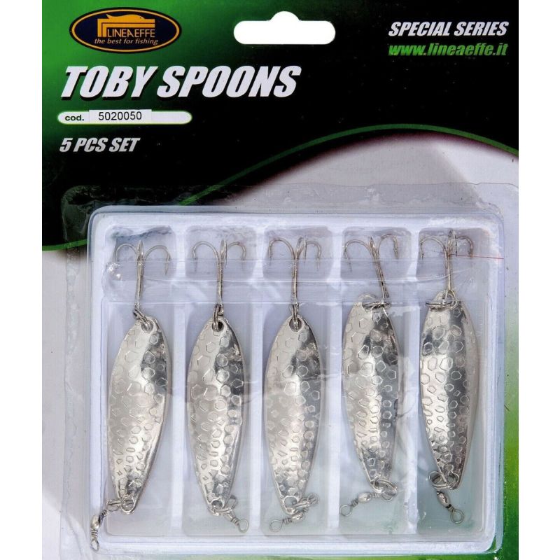 Lemco - Set of 5 Toby Silver Dimple Spoons 15g