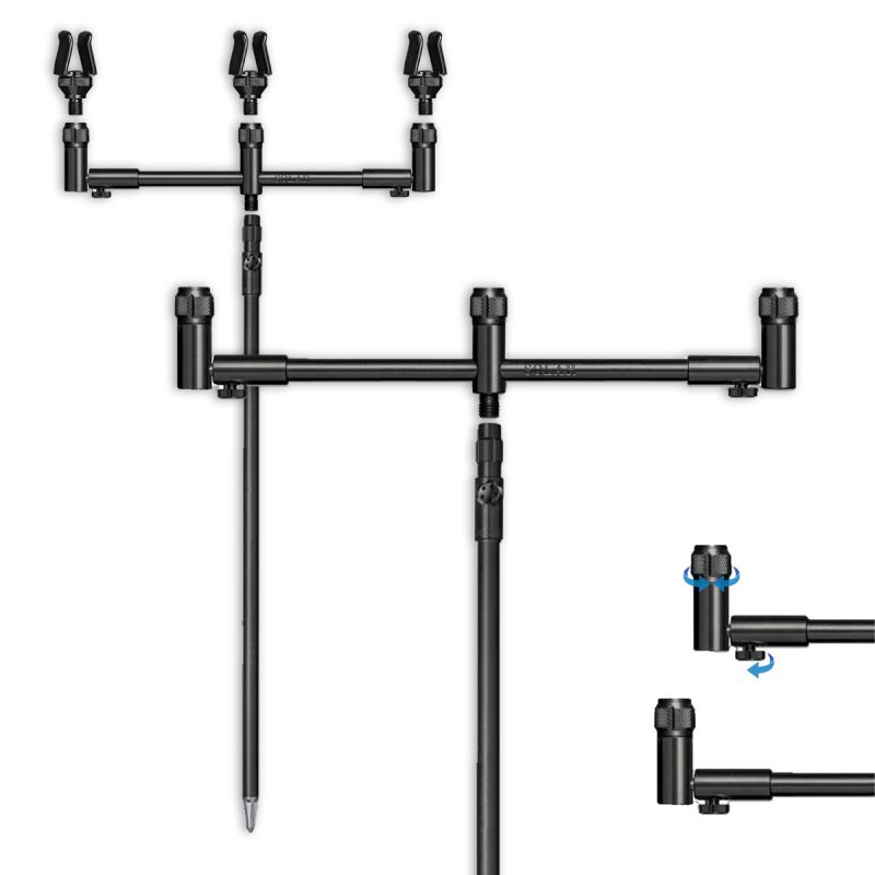 Solar Tackle - Black-Lite 3 Rod Adjustable Bundle