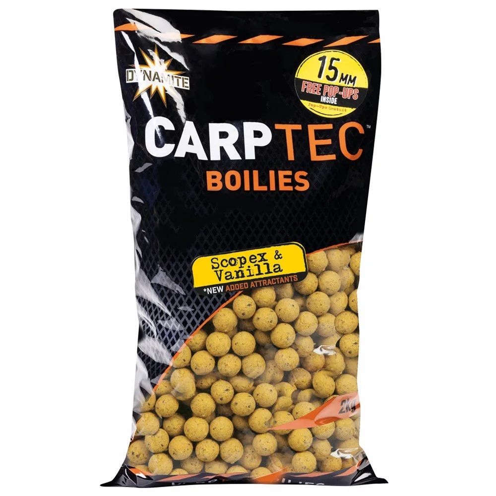Dynamite Baits - Carp-Tec Shelf Life Boilie 2kg - ScopeX & Vanilla - 15mm