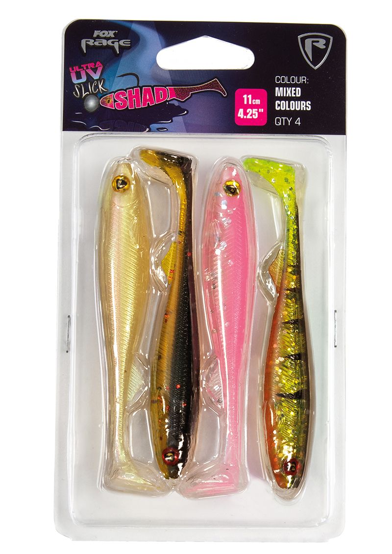 Fox Rage - Slick Shad - Mixed UV Colour Pack