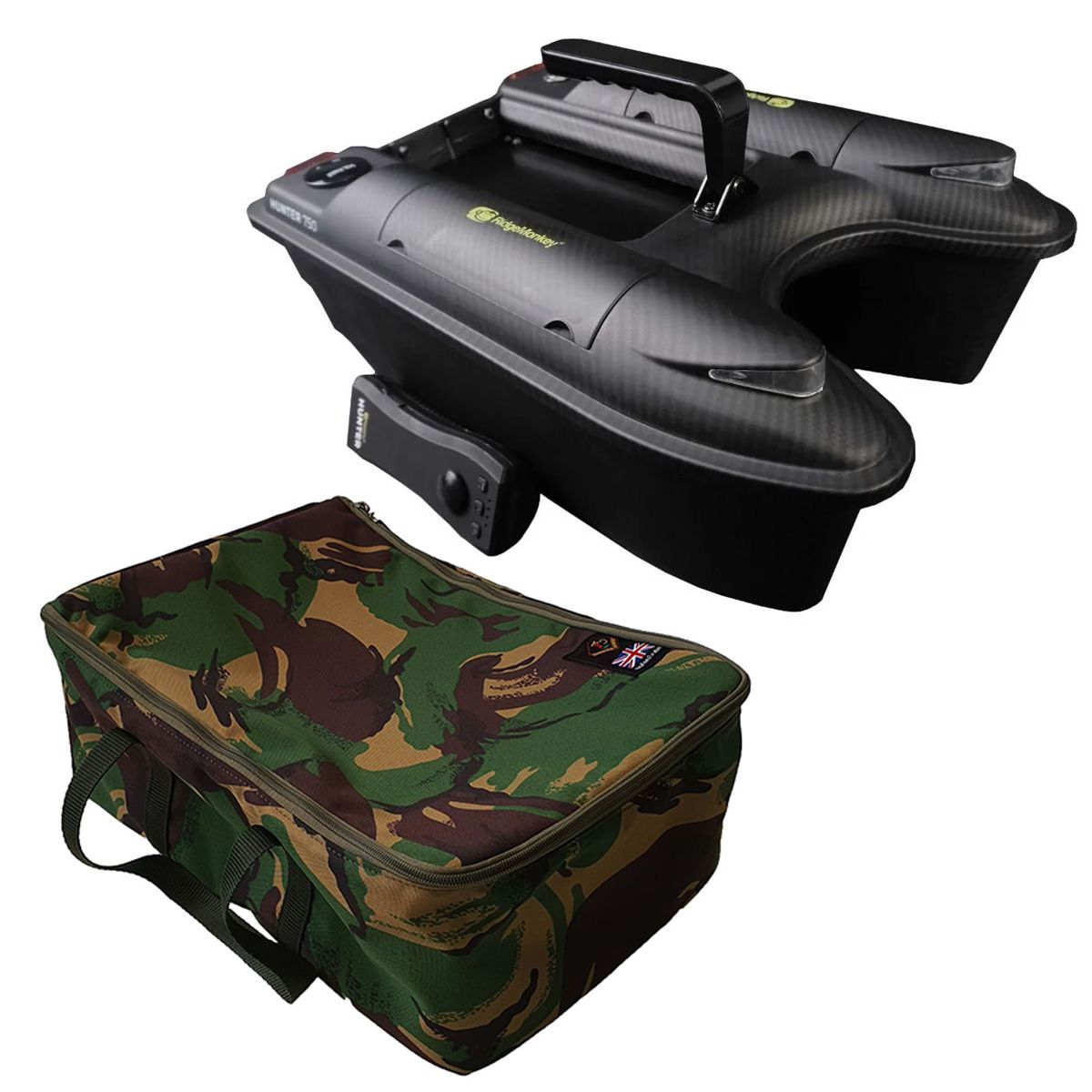 Ridgemonkey - Hunter 750 Baitboat + Cotswold Aquarius - Compact Bait ...