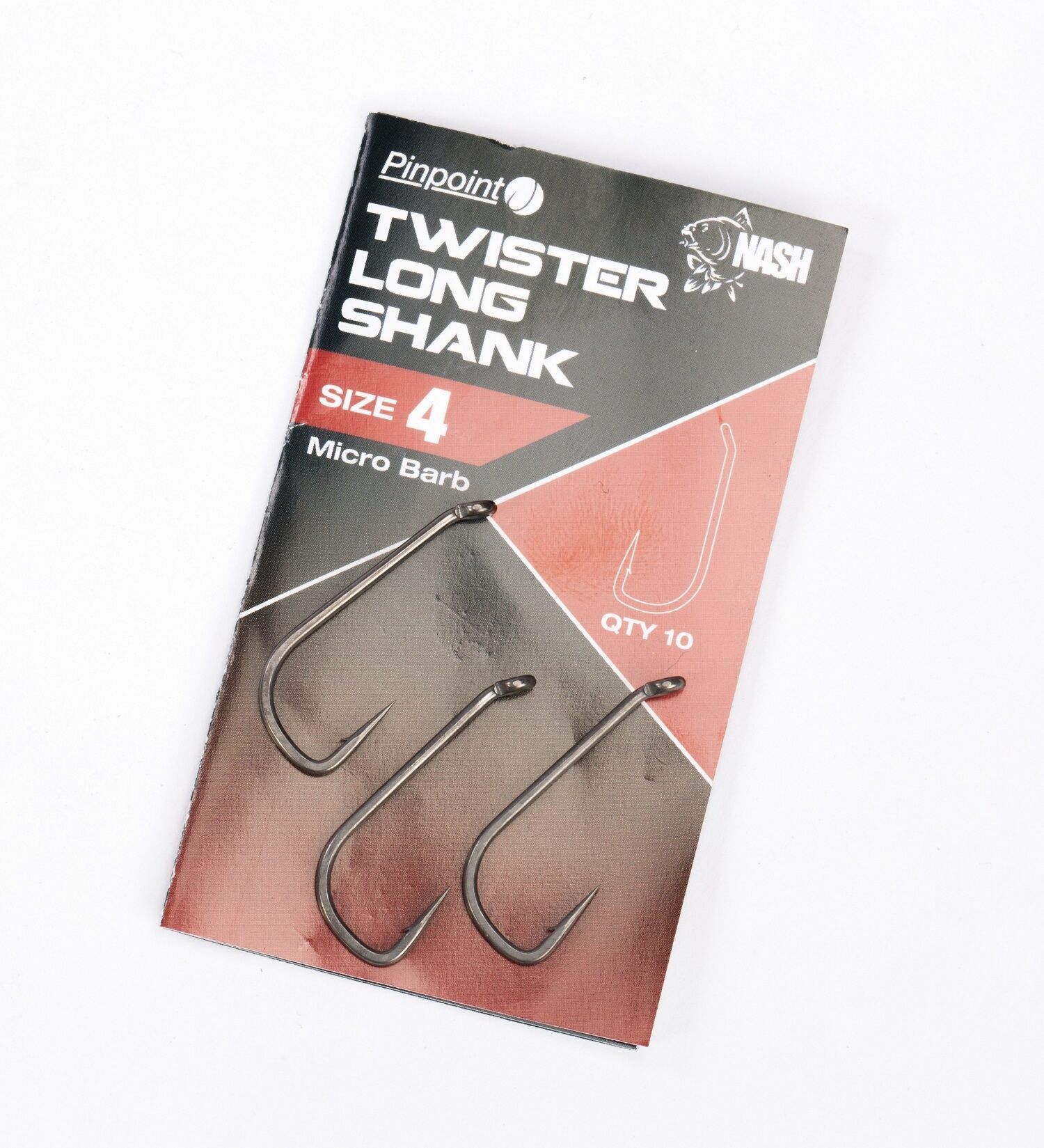 Nash - Pinpoint Twister Long Shank Barbed Hooks