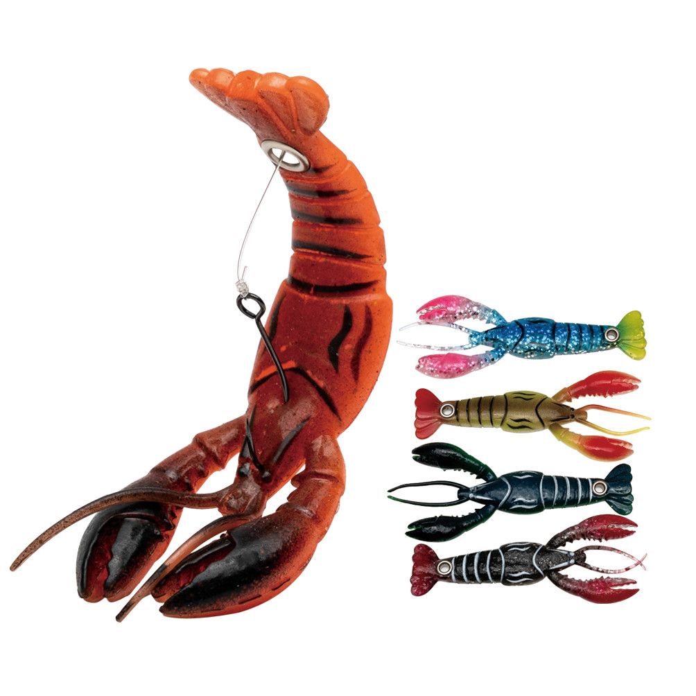 Rippton - Crawfish Soft Plastic Lures (4 In 1 Pack)
